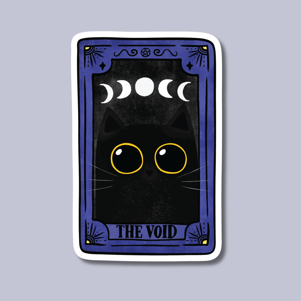 The Void Black Cat Tarot Card Sticker – Cleary's Bookstore